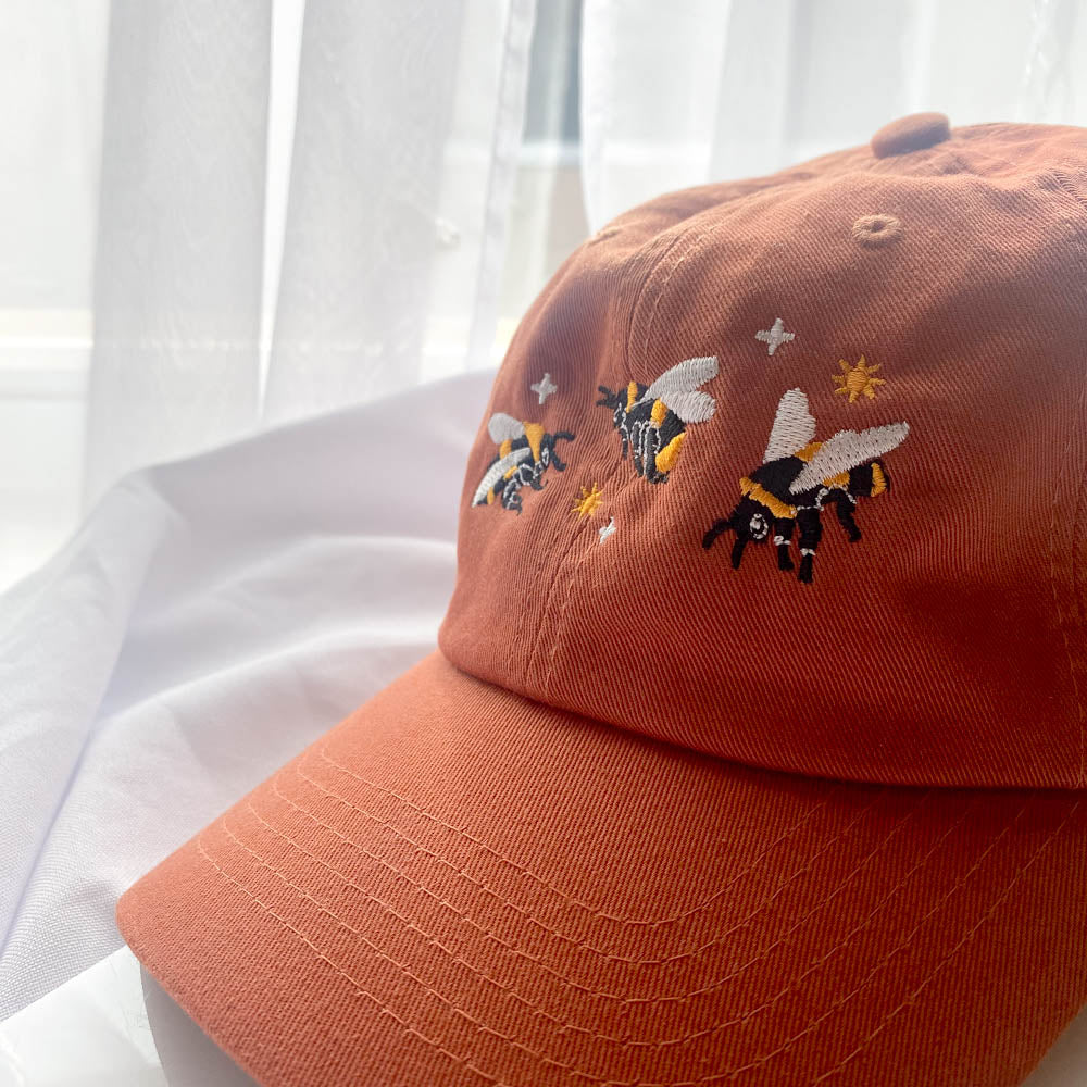 BURNT ORANGE BEE BASEBALL CAP – Peripheral US